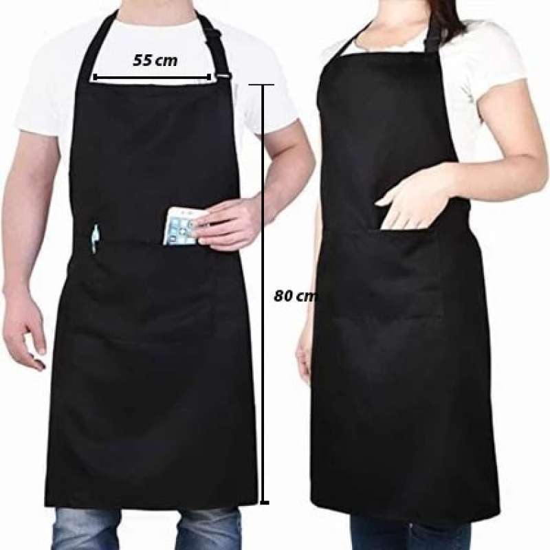 Jual Apron Celemek Custom Chef Laundry Bisa Satuan - Hitam Di Seller ...
