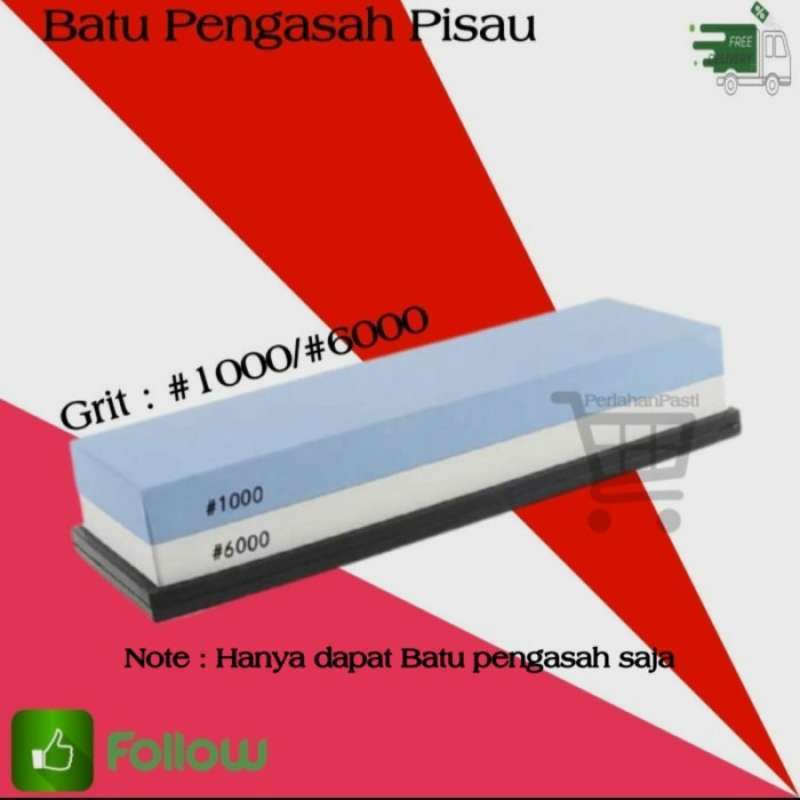 Jual Batu Asahan Pengasah Pisau Whetstone Knife Sharpener Dual Grit Di ...