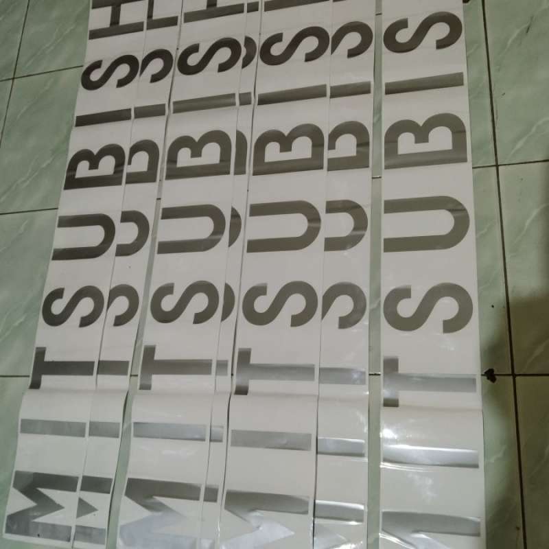 Jual Stiker Sticker Tulisan Mitsubishi Pintu Bak Belakang L300 Di ...