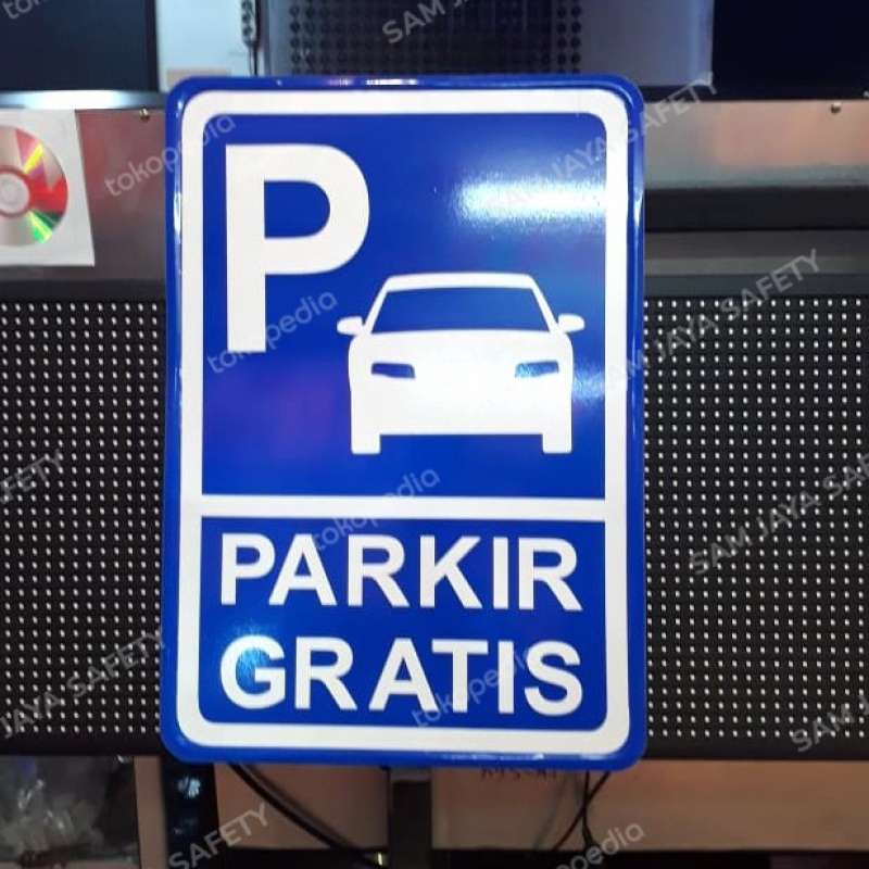 Jual Rambu Parkir Gratis. Design Bebas Bisa Custom Di Seller Regstore ...