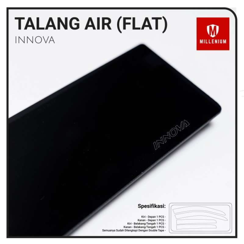 Jual Talang Air Pintu Mobil Toyota Innova Lama Model Flat Rata 4 Pintu ...