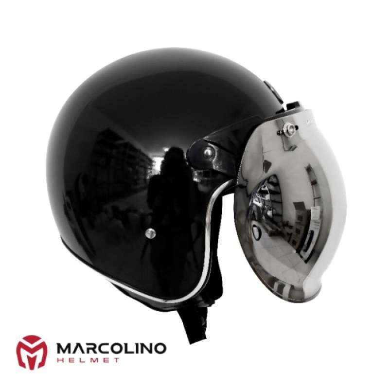 Jual Helm Bogo Retro Marcolino Classic Edition Black Glossy Sni By Jmc ...