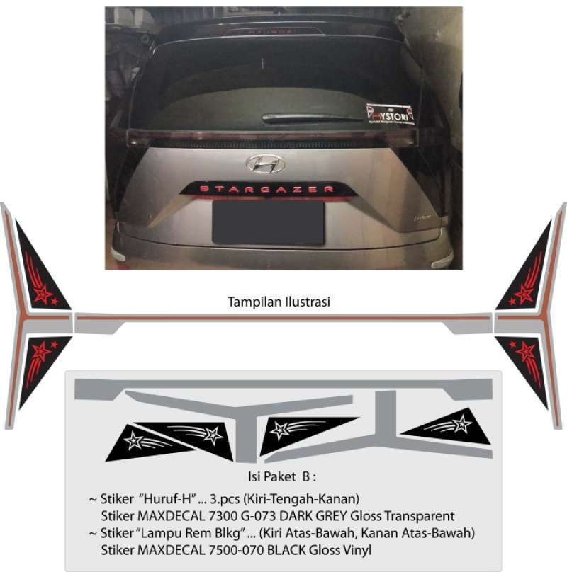 Jual Stiker-sticker Transparan Pelapis Mika Lampu Belakang Mobil ...