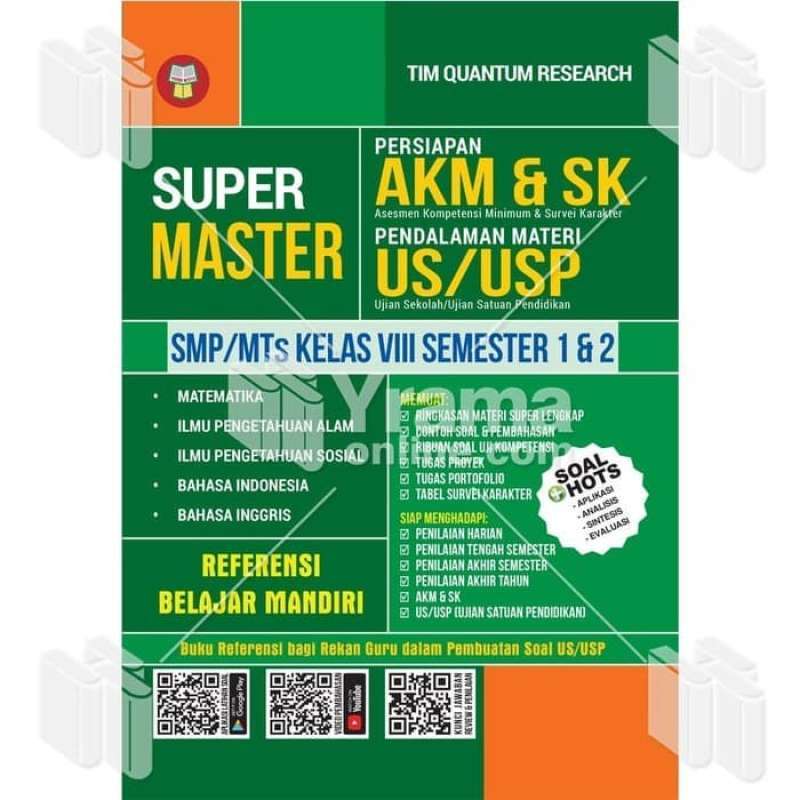 Promo Buku Super Master Persiapan Akm & Sk - Smp/mts Kelas Viii Diskon ...