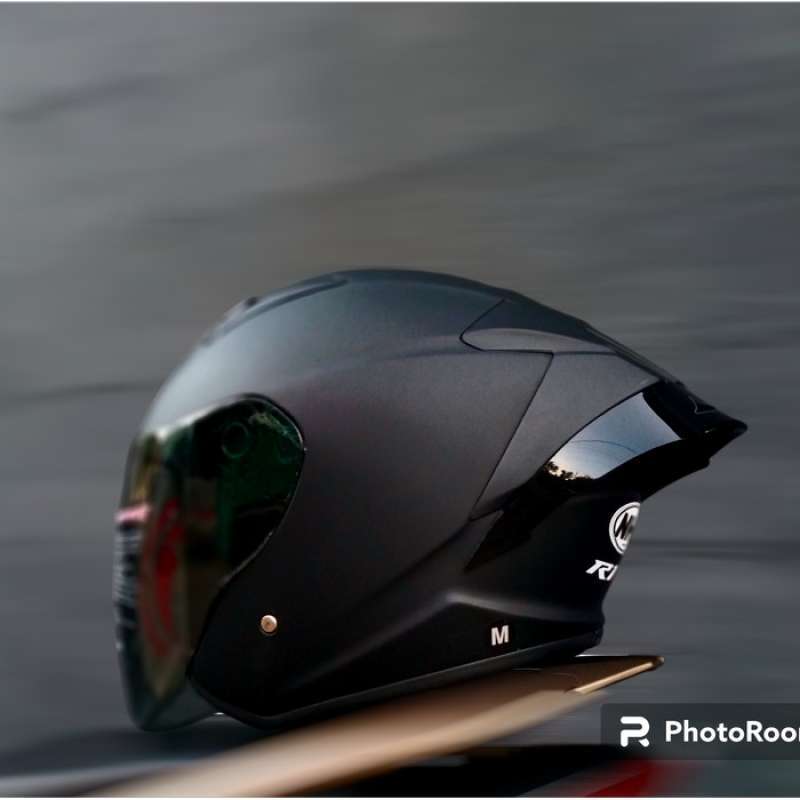 Jual Helm Nhk R1 Max Hitam Dop Paket Spoiler, Slot Intercom, Doble ...