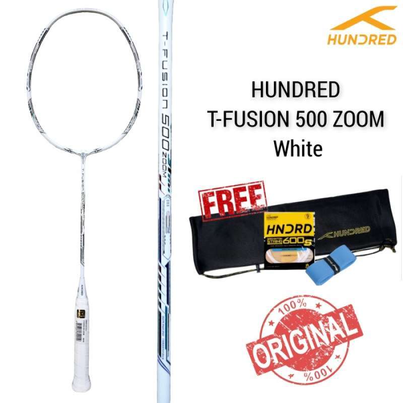 Promo Raket Badminton Hundred T-fusion 500 Attk Ctrl Zoom Bulutangkis ...