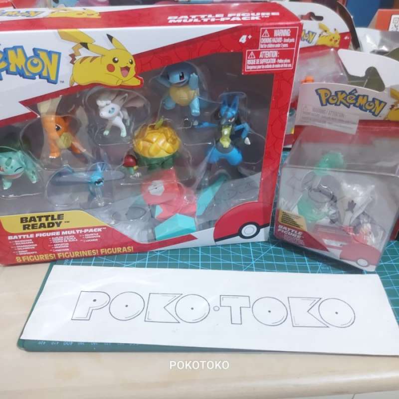 Promo Pokemon Battle Figure Multi Pack Lucario Rygon Appletun Alolan ...