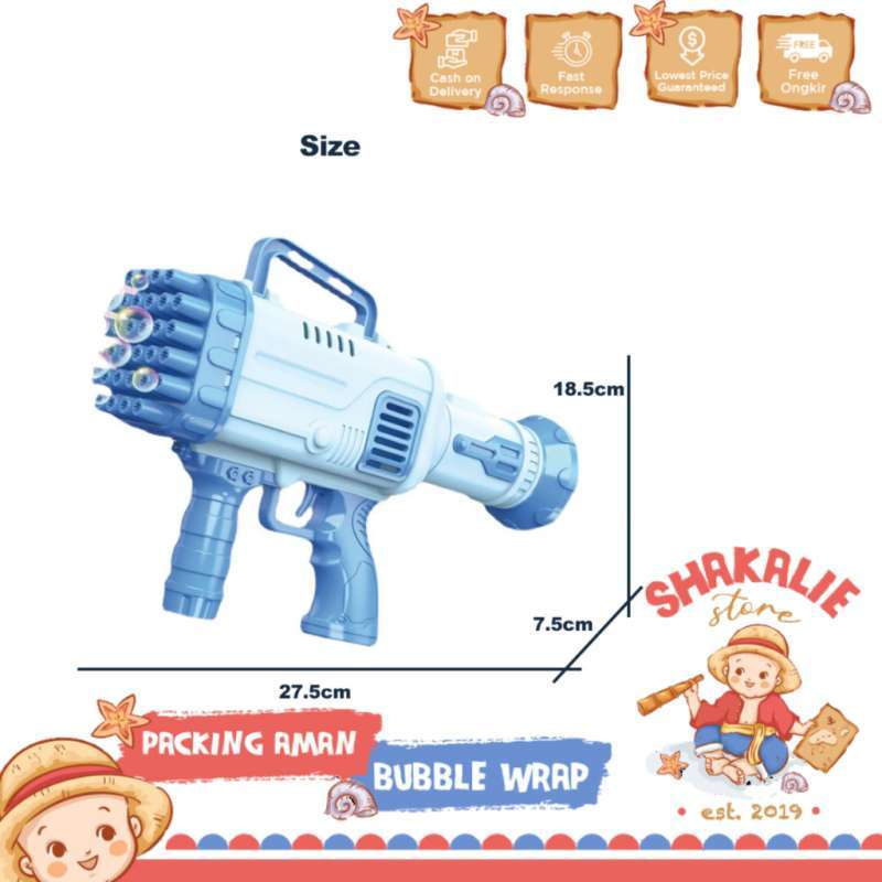 Jual Mainan Anak Pistol Bubble Bazooka Rocket Launcher Di Seller ...