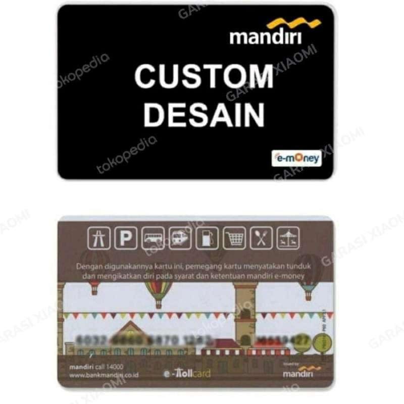 Jual Custom Kartu Emoney Etoll 1 Sisi E-money E-toll Card Uv Flatbed ...