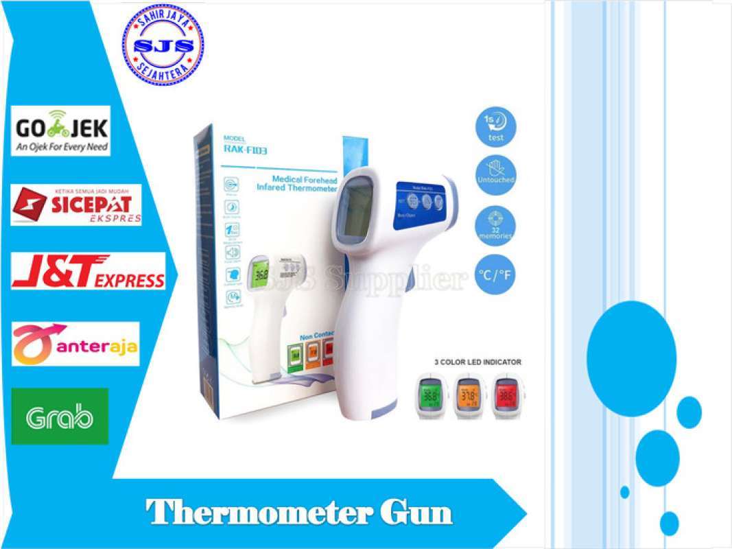 Promo Thermometer Infrared Termometer Gun Laser Termo Gun Rak-f103 ...