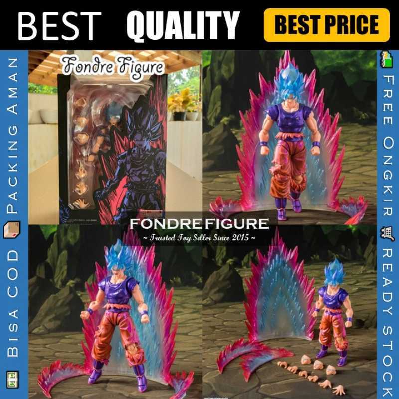 Jual Shf Sh Figuarts Goku God Kaioken Super Saiyan Shining Soul Saiya ...