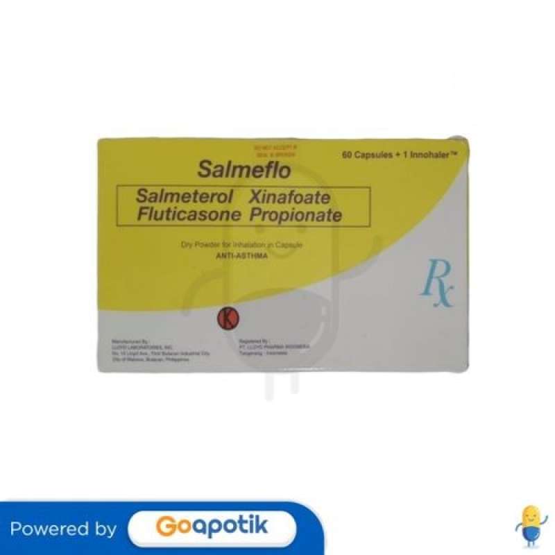 Promo Salmeflo 50 Mcg/250 Mcg Box 60 Kapsul + 1 Innohaler Diskon 23% Di ...