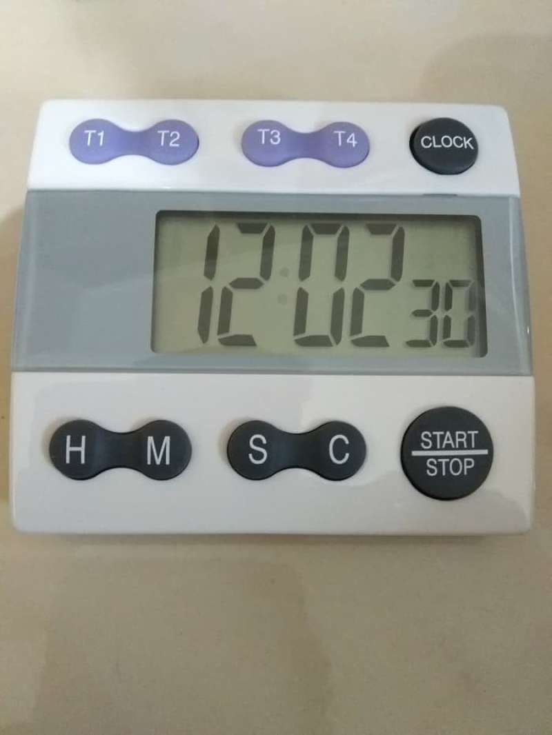 Promo 4 Channel Large Lcd Digital Lab Timer With Stopwatch & Clock ...