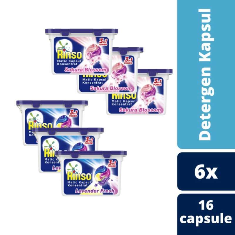 Promo Buy 3 Rinso Matic Capsule Sakura + Buy 3 Rinso Matic Capsule ...