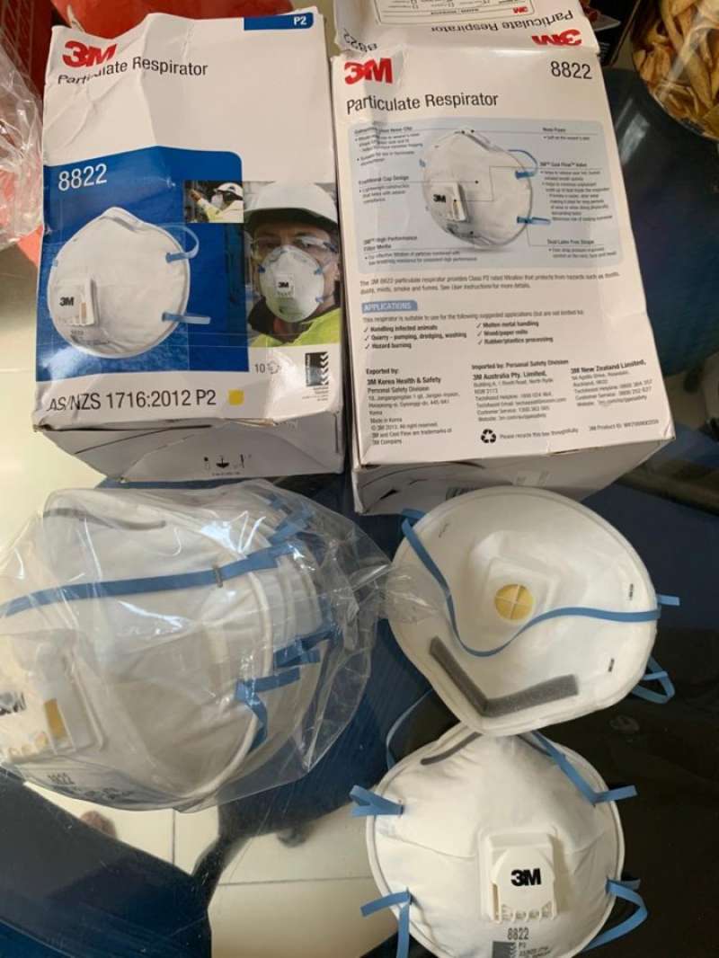 Promo Masker 3m 8822 Valve P2 Headloop Made In Korea Ori Baru - Box Isi 10 Diskon 23% Di Seller ...