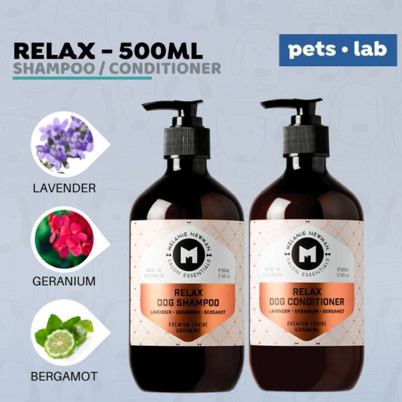 Promo Melanie Newman Relax Dog Shampoo Conditioner Sensitive Skin ...