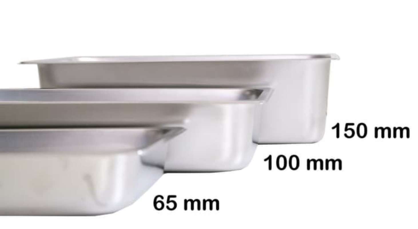 Jual Food Pan Prasmanan Stainless Ukuran 1/2 Tinggi 15cm / Wadah ...