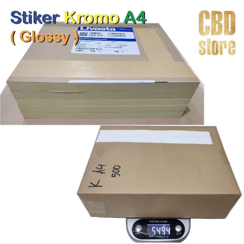 Promo Stiker Chromo A4 500 Pcs (1 Rim) Sticker Kromo A4 Stiker Cromo ...