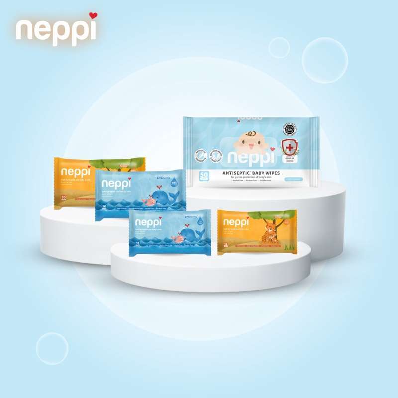 Promo (10 Pcs X 50 Lembar) Neppi Tisu / Tissue Basah Antiseptic Baby ...
