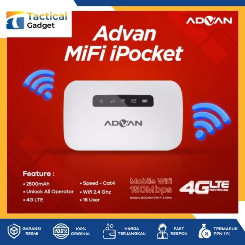 Promo Advan Ipocket Mifi Mobile Wifi Hotspot Portable Modem Speed 4glte ...
