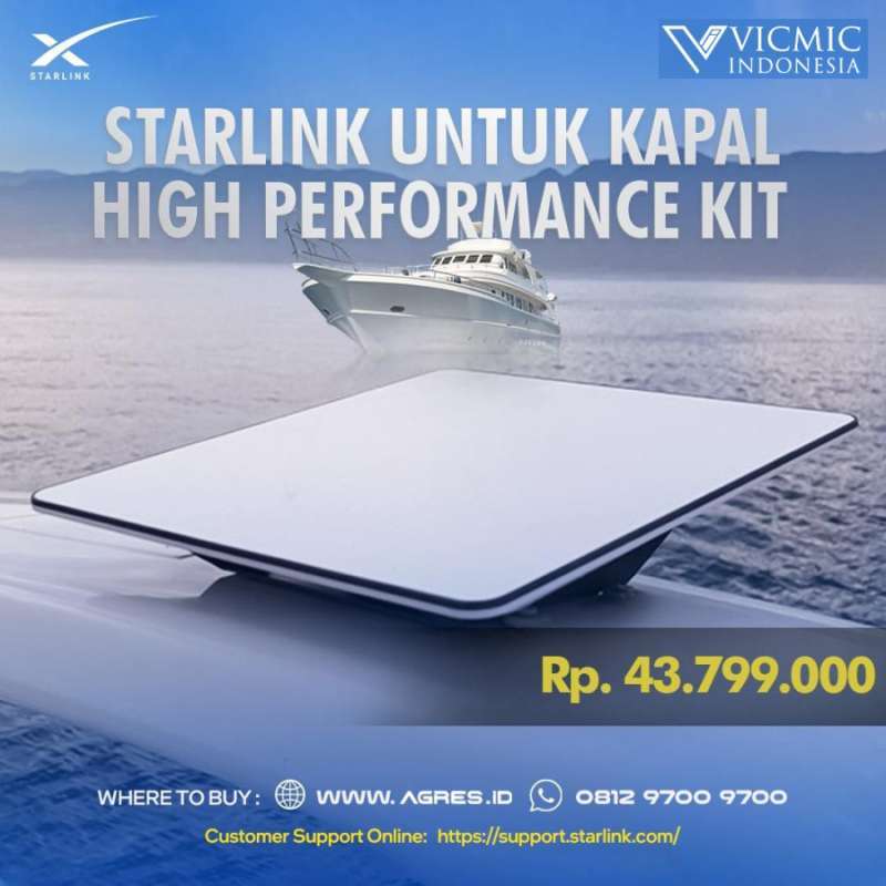 Jual Starlink Flat High Performance Kit For Business - Starlink Internet - Star Link - Satellite ...