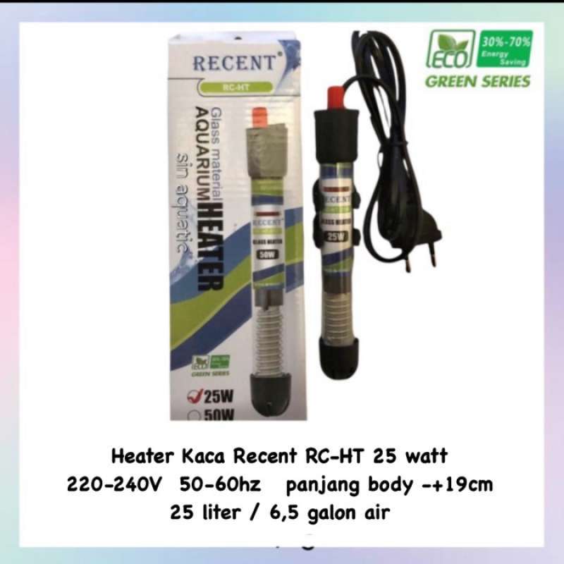 Jual Aquarium Glass Heater Kaca 25 Watt Pemanas Air Aquarium Di Seller ...