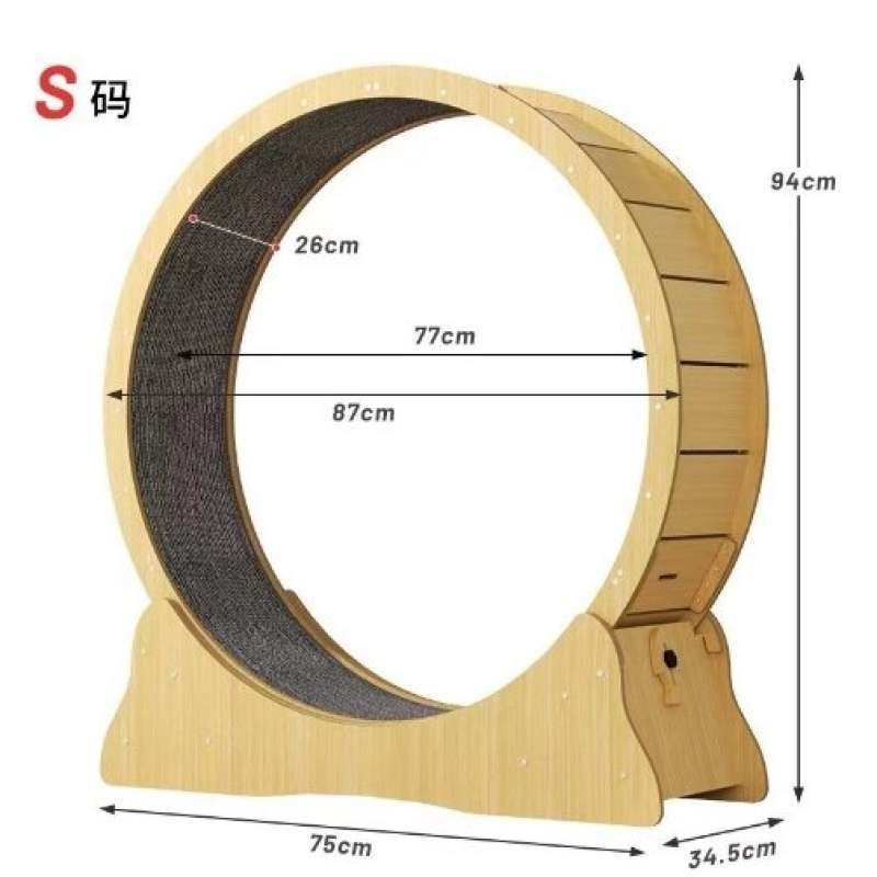 Jual Mainan Kucing Panjatan Kucing Running Wheel Domestic - S Di Seller ...