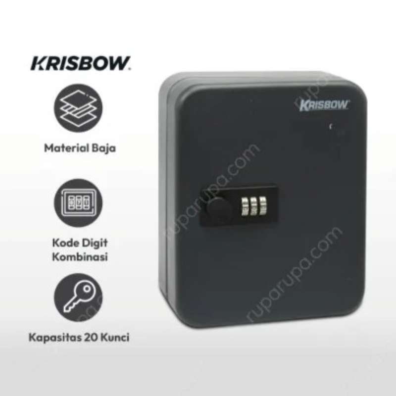 Promo Krisbow Key Box Organizer Kotak Penyimpanan 20 Kunci Diskon 23% ...