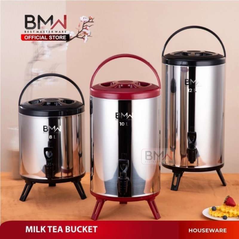 Jual Dispenser Termos Air 10l Stainless/ Water Tank Milk Tea Boba Kopi ...