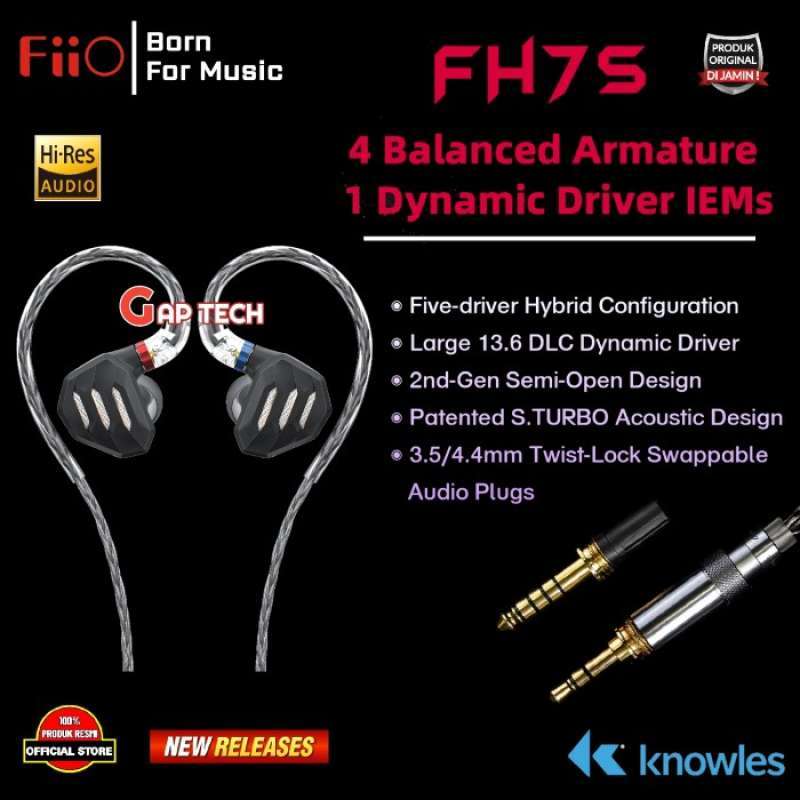 Promo Fiio Fh7s / Fh7 S / Fh 7s 1dd+4ba Hi-res Hybrid In-ear Monitors ...