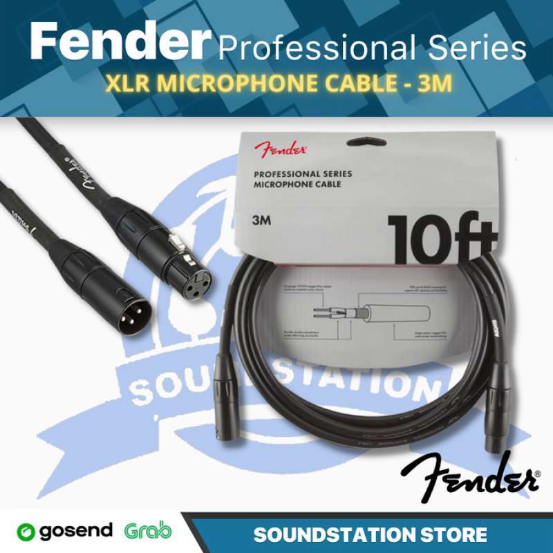 Promo Fender Professional Series Microphone Cable - Kabel Mic Xlr ...