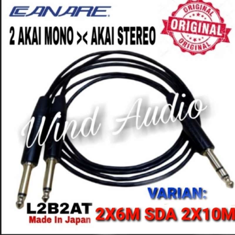 Promo Kabel Audio Canare Kecil Original 2 Akai Stereo To Akai Stereo 6 ...