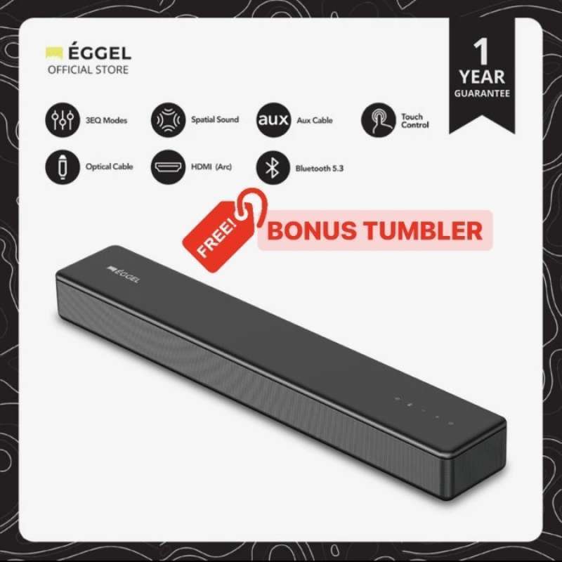 Promo Eggel Stage Sound Bar Speaker Bluetooth Built In Woofer 3eq ...