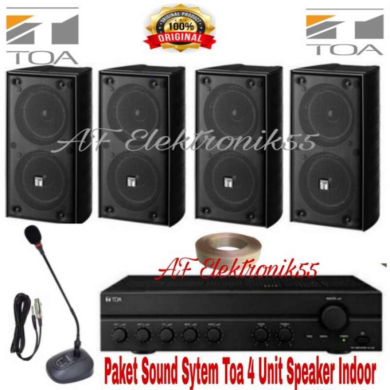 Promo Paket Sound System Toa 4 Unit Speaker Indoor Diskon 23% Di Seller ...
