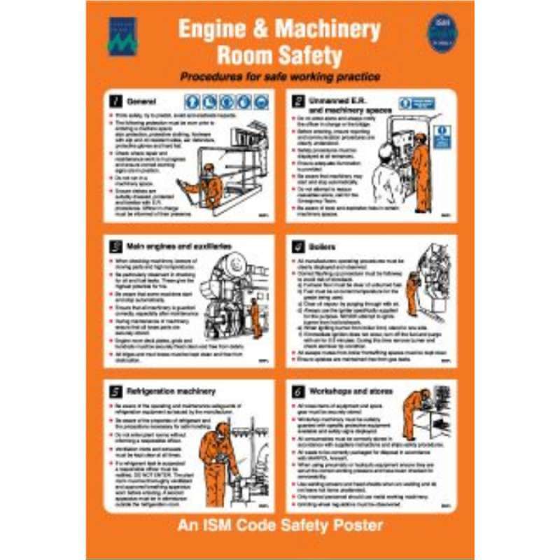 Promo Imo Ism Code Poster Engine Machinery Room Safety Poster Impa ...
