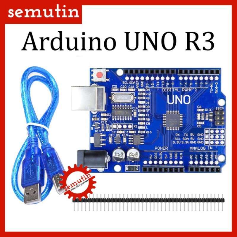 Promo Uno R3 Atmel Atmega328p With Usb Cable / Arduino Ch340 Plus Kabel ...