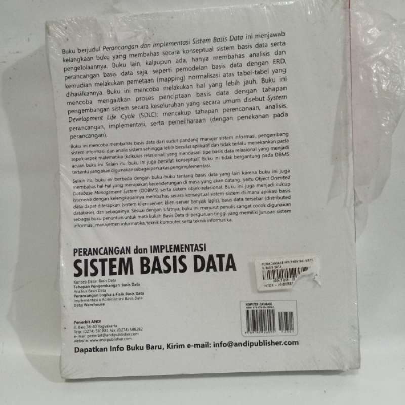 Promo Ori Perancangan Dan Implementasi Sistem Basis Data Adi Nugroho Diskon 23% Di Seller Zawaru ...