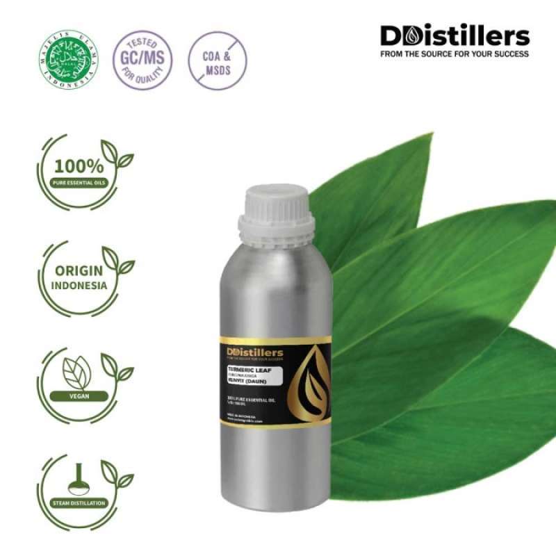 Jual Turmeric Leaf / Daun Kunyit Essential Oil Pure 100%, 500ml-1l - 500 Ml Hdpe Di Seller ...