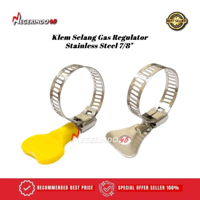 Jual Stainless Klem Selang Gas Regulator 7/8 Hose Clamps Selang Kuping ...