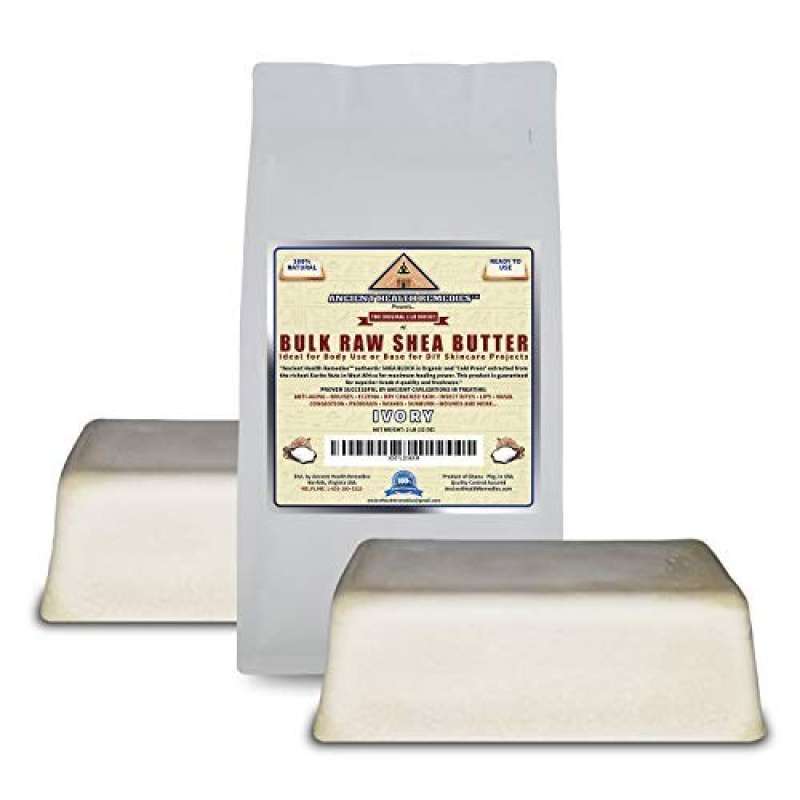 Promo Organic Unrefined Raw African Ivory White Shea Butter Blocks 2 Lb ...