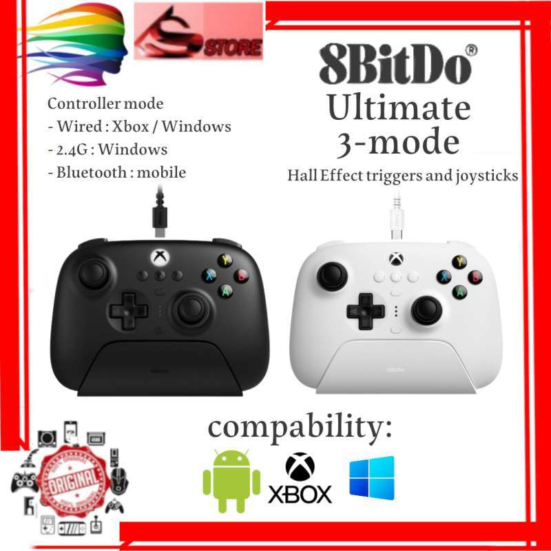 Jual 8bitdo Ultimate 3-mode Wireless Gamepad Controller Hall Effect ...