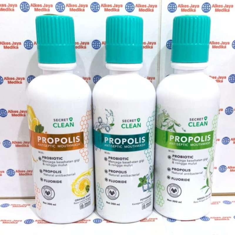 Jual Secret Clean Propolis Antiseptic Mouthwash 300ml - Obat Kumur Di ...