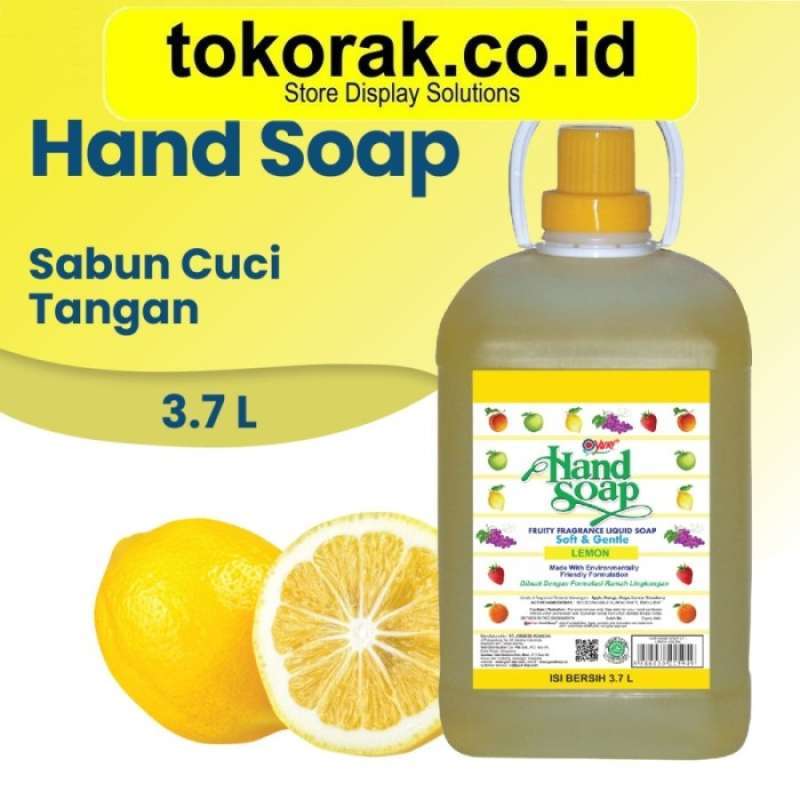 Jual Yuri Hand Soap Jerigen 3.7 Liter Sabun Cair Cuci Tangan 3,7 ...