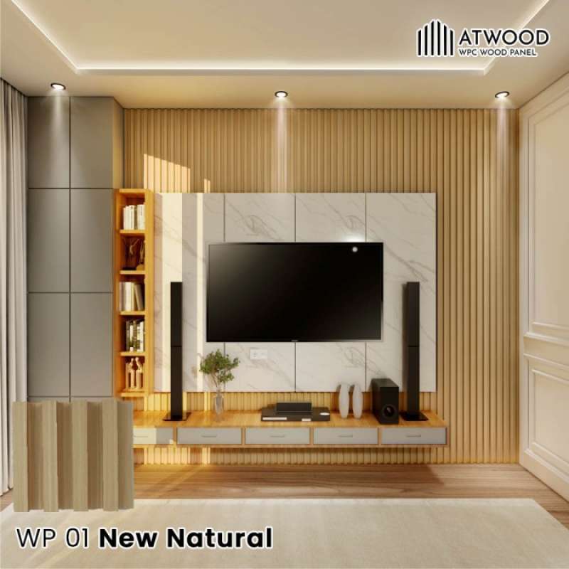 Promo Atwood Panel Wpc Dinding - Wall Panel Partisi Kayu Pvc - Wood ...