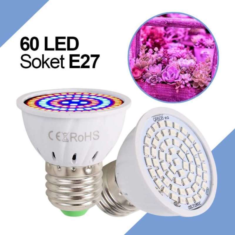 Promo Lampu Sinar Uv Tanaman Indoor Hidroponik Bunga Led Grow Light ...