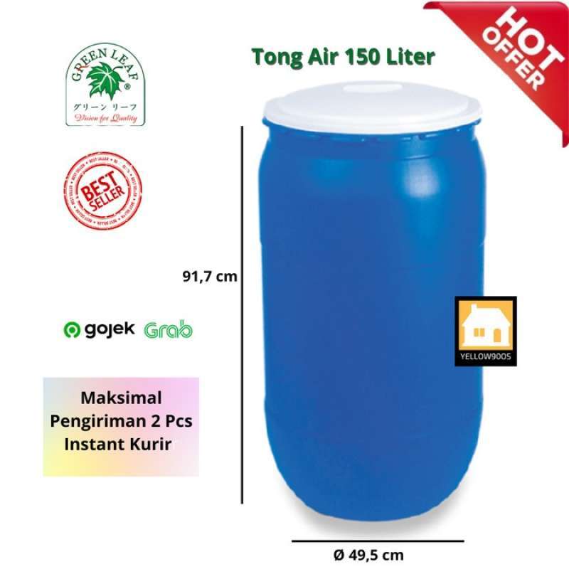 Promo Ember Besar Tong 150 L - 0515 Green Leaf Diskon 23% Di Seller ...