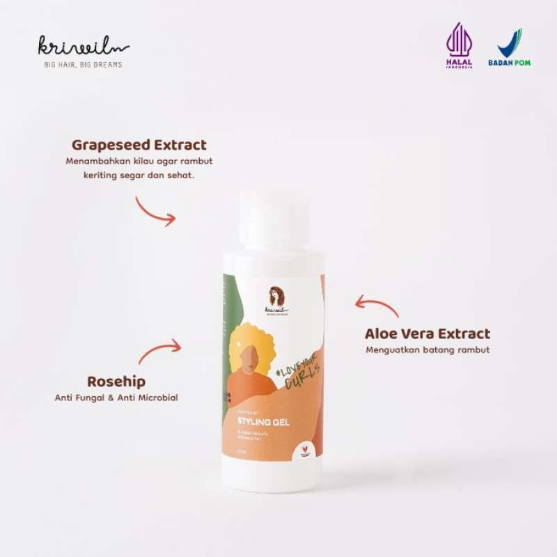 Jual Kriwil Styling Gel - Mendefinisikan Tekstur Ikal Dan Keriting Di ...