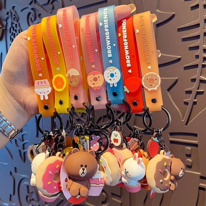 Jual Tokkado Line Friends Bakery Keychain Gantungan Kunci Pastry ...