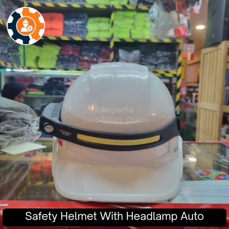 Jual Helm Safety Diamond Venitex Vented With Headlamp / Safety Helmet ...