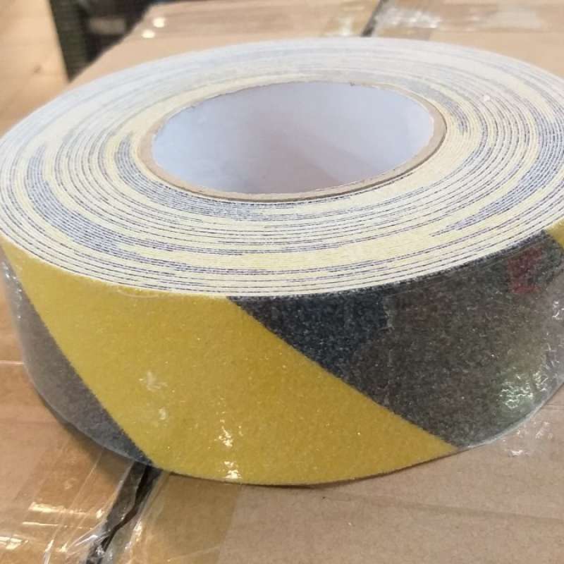 Jual Isolasi Safety Walk Cina 2 X 18 M Kuning Hitam-stiker Anti Slip Di ...